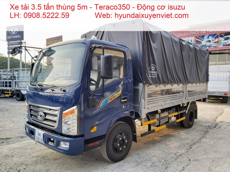 Xe Tải Teraco: Xe Tải 3.5 tấn Teraco 350 động cơ isuzu thùng 5m